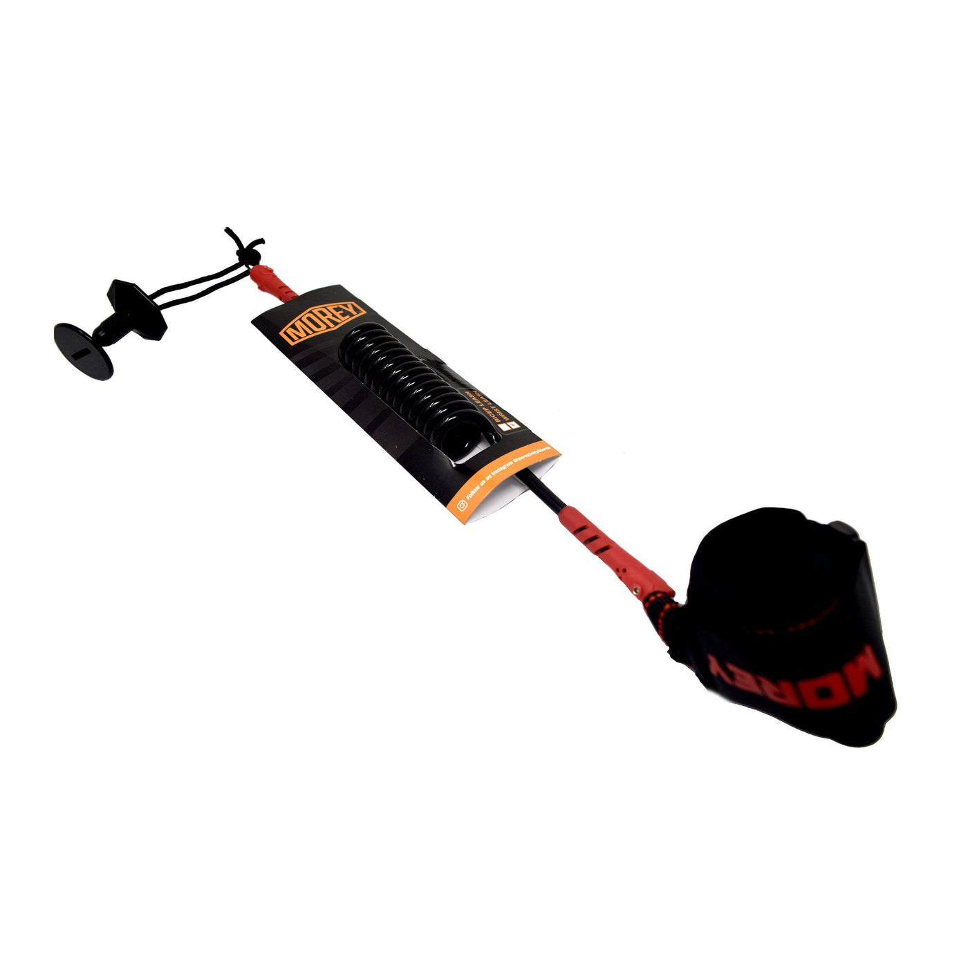 Morey Mach Bodyboard Wrist Leash | Black/Red — Beachgoer